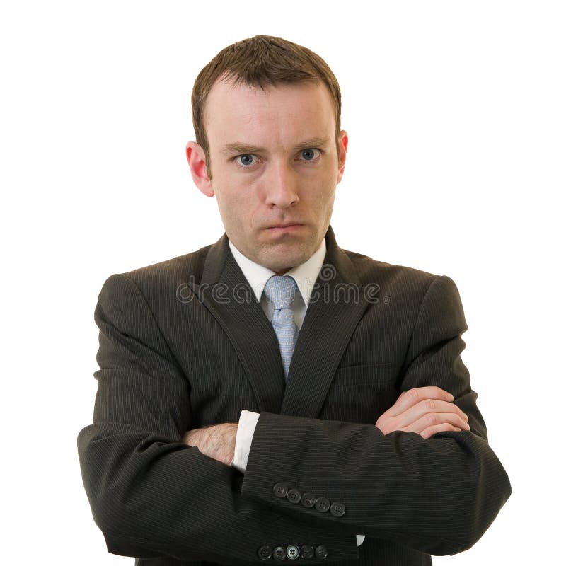 Angry Boss stock photo. Image of isolated, businessman - 20022702