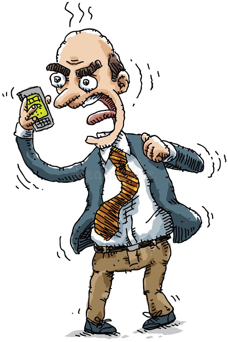 Angry Man Yelling Phone Stock Illustrations – 136 Angry Man Yelling ...
