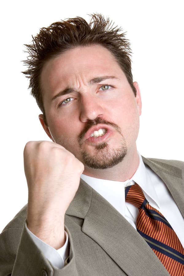 Angry Man stock image. Image of isolated, teens, angry - 1720445