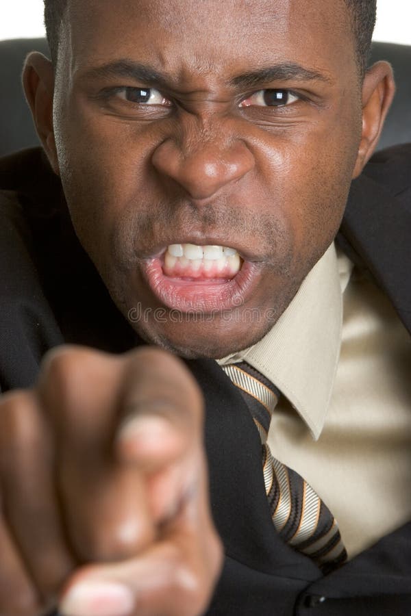 Angry Black Man stock image. Image of american, black - 5842341