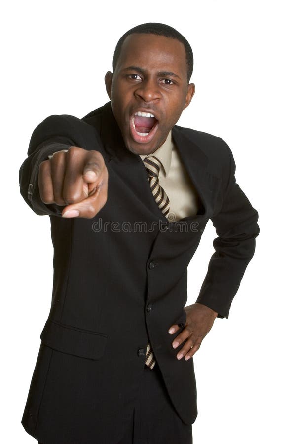 Angry Black Man stock image. Image of american, black - 5842341
