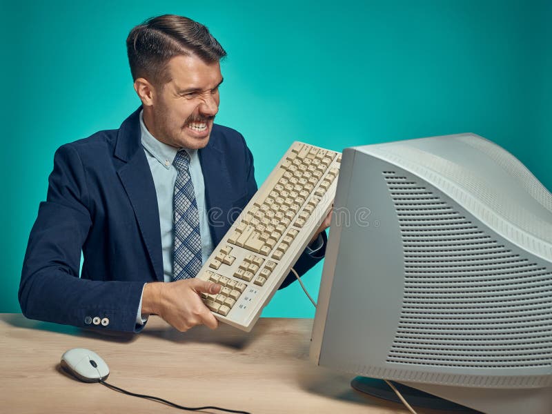 Breaking Keyboard stock photo. Image of communication - 16541240