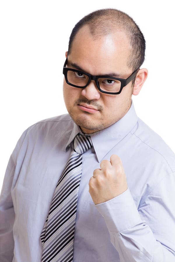 Angry businessman stock photo. Image of boss, anger, white - 37921544