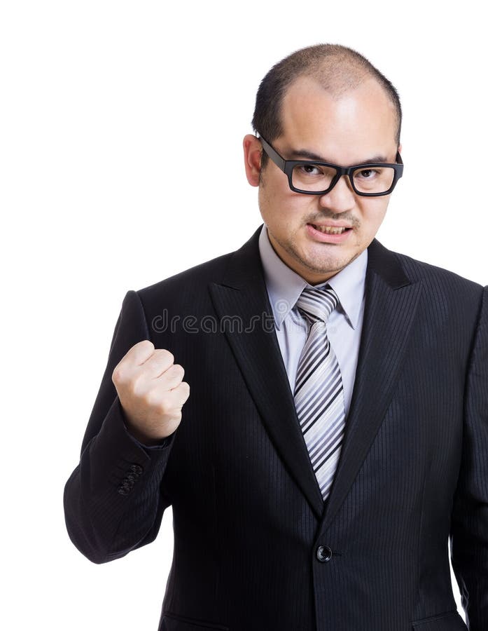 Angry businessman stock image. Image of emotion, stress - 37921551