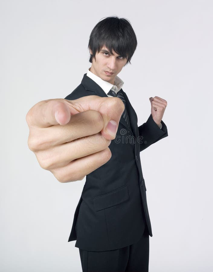 Angry Businessman Pointing Big Finger Stock Image - Image of expressive ... Angry Businessman Pointing Big Finger Stock Image - Image of expressive ...