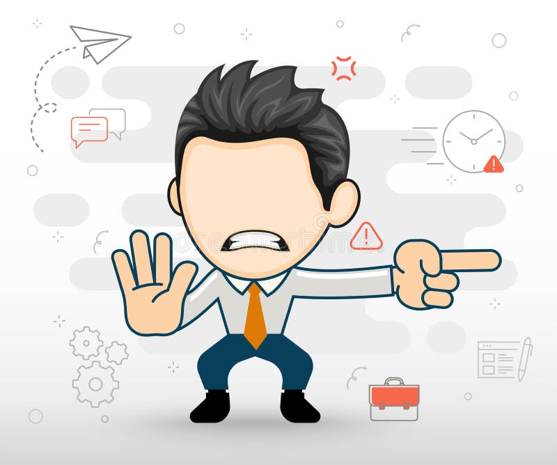 Angry Customer Funny Cartoon Stock Illustrations – 300 Angry Customer ...