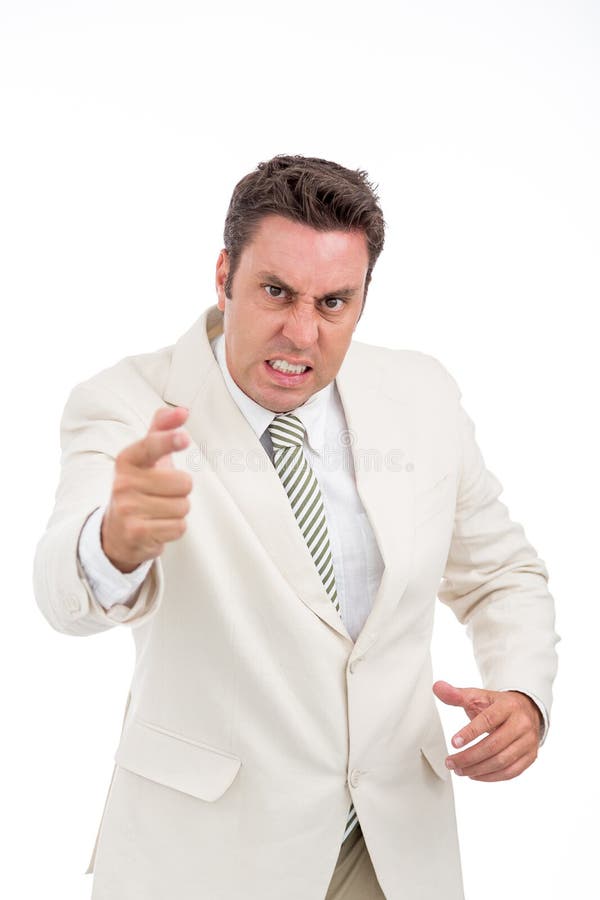 Angry businessman stock photo. Image of formal, groomed - 2465354
