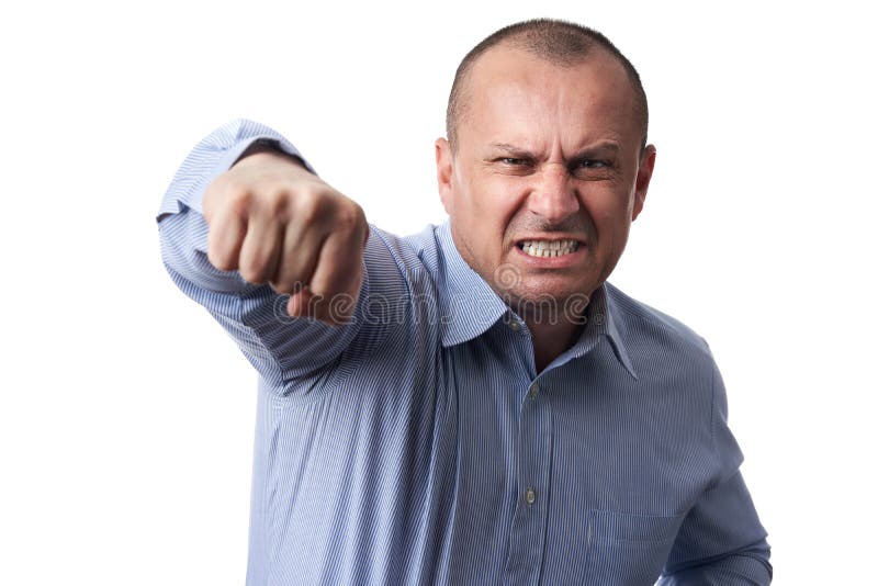 Angry Businessman at Laptop Stock Image - Image of business, corporate ...