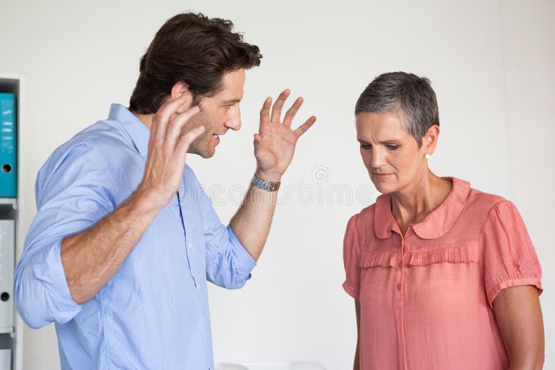 Angry Business People Shouting at Each Other Stock Image - Image of ...