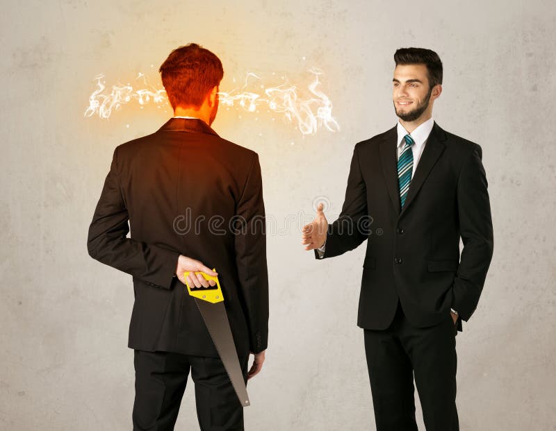 Angry Businessman with Lights and Keyboard Stock Image - Image of ...