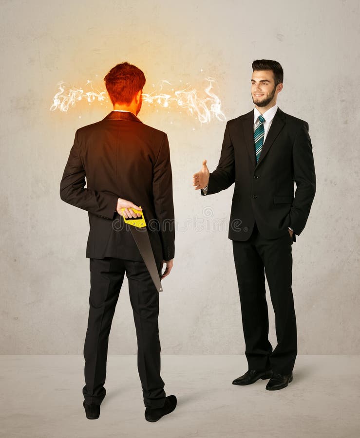 Angry Businessman with Weapon Stock Photo - Image of killer, flame ...