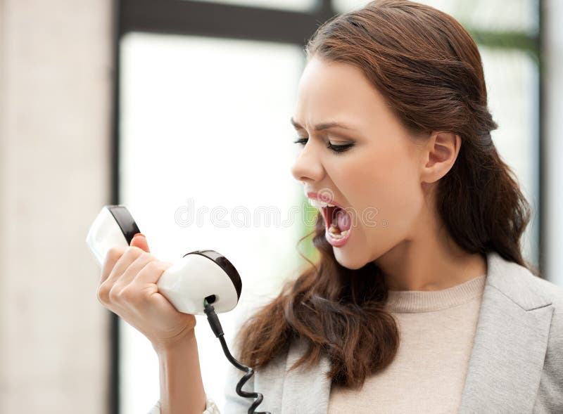 Angry caller stock photo. Image of agitated, agression - 572780