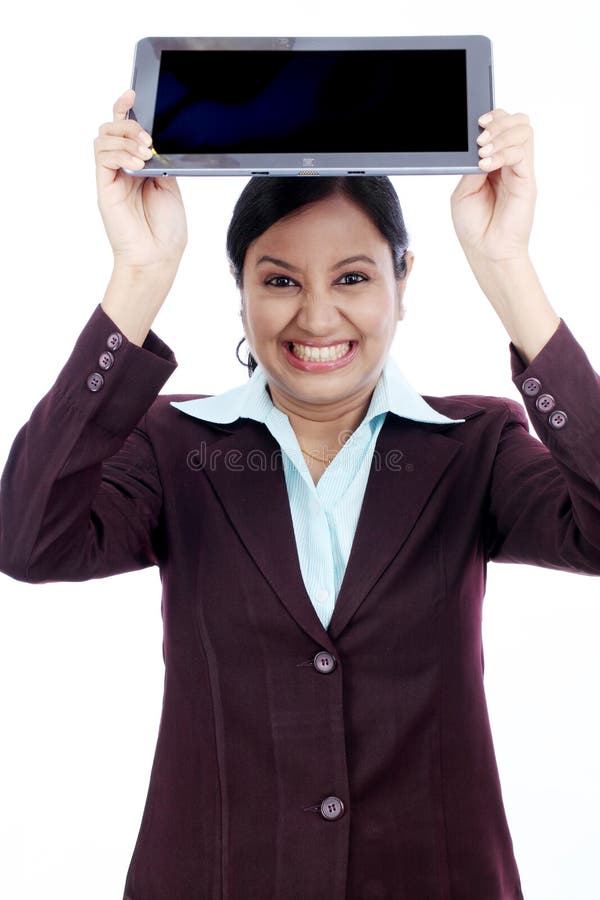 Woman Destroying Computer Stock Photos - Free & Royalty-Free Stock ...