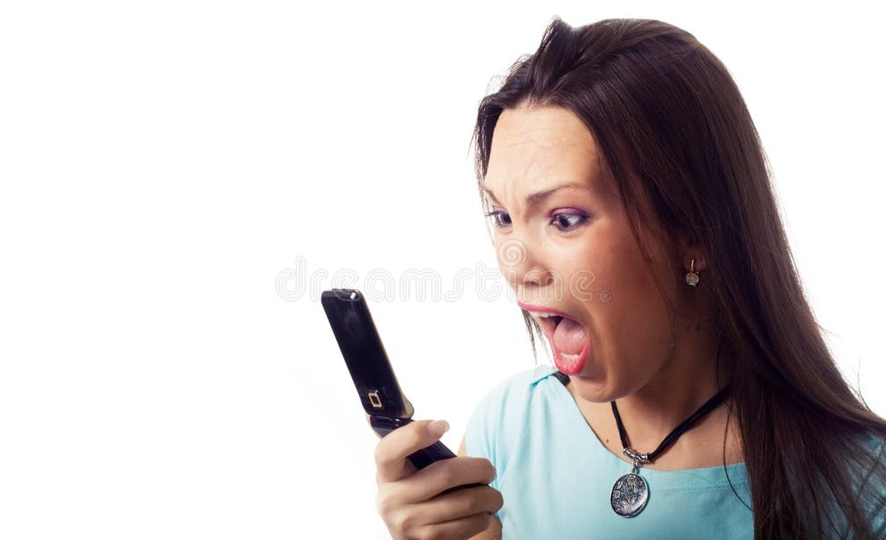 Angry call. stock image. Image of telephone, scream, bizarre - 6230505