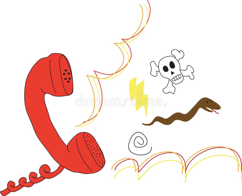 Angry Call stock vector. Illustration of hang, difficult - 6424774