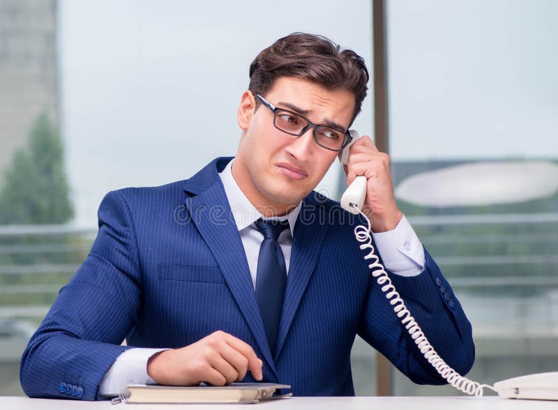 Angry Call Center Employee Yelling at Customer Stock Image - Image of ...