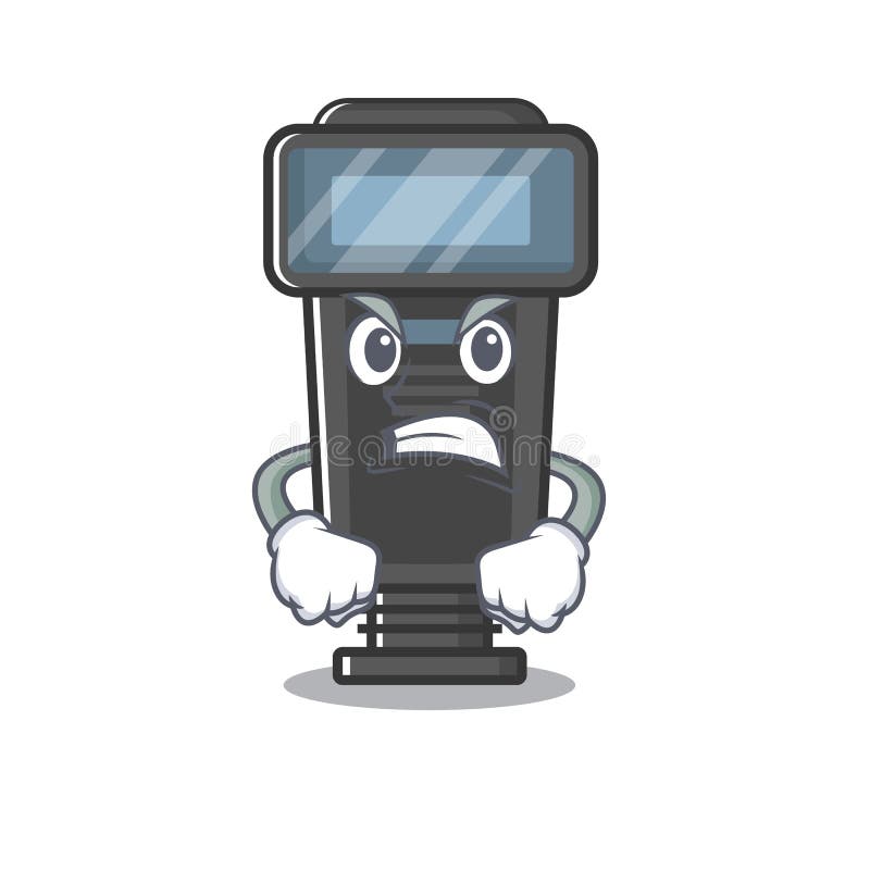Angry Camera Flash in a Cartoon Bag Stock Vector - Illustration of ...