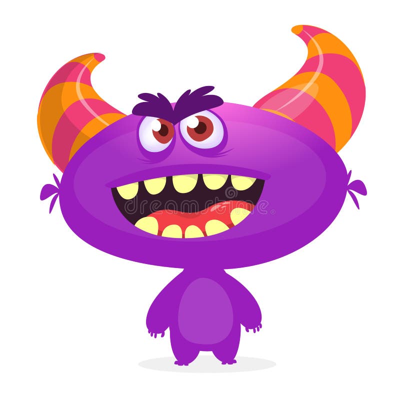 Angry Cartoon Alien. Vector Illustration. Stock Vector - Illustration ...