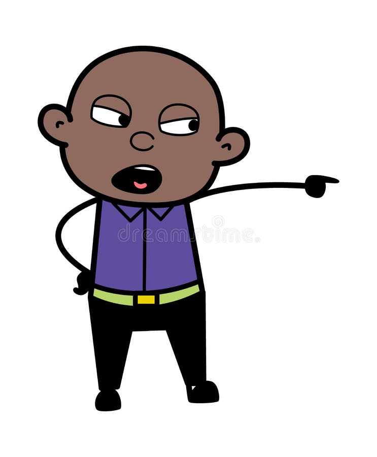Aggressive Bald Boy Cartoon Stock Illustration - Illustration of ...