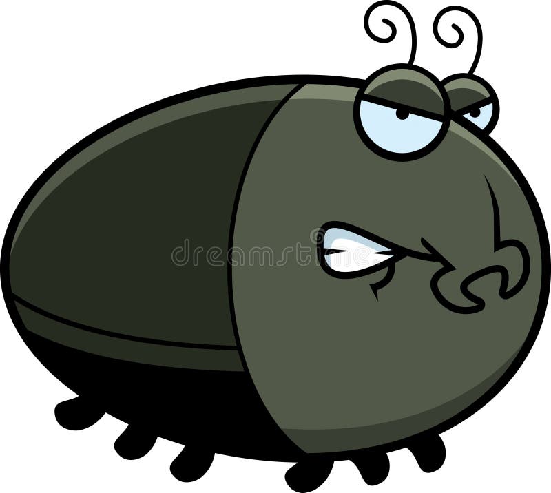 Angry Cartoon Beetle stock vector. Illustration of upset - 47088160