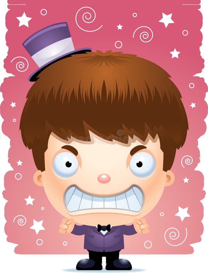 Angry Magician stock vector. Illustration of cartoon - 15076807