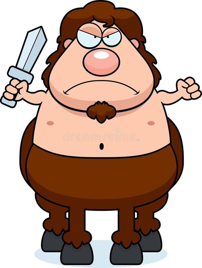 Angry Cartoon Centaur stock vector. Illustration of person - 47714114