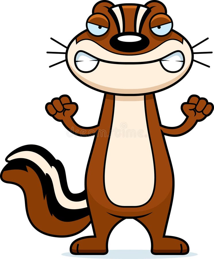 Angry Cartoon Chipmunk stock vector. Illustration of clipart - 47479504