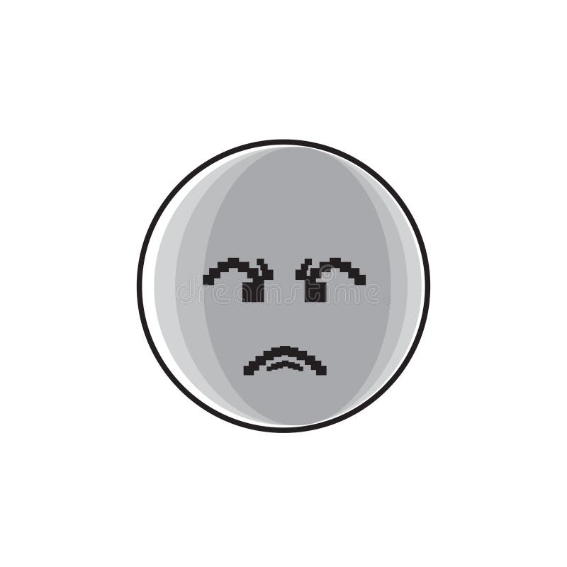 Angry Cartoon Face Negative People Emotion Icon Stock Vector ...
