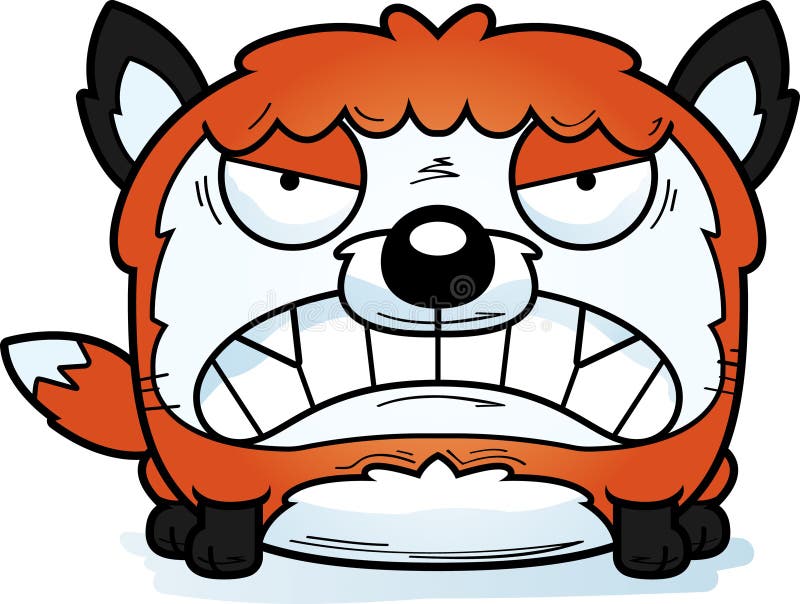 Angry Cartoon Fox stock vector. Illustration of animal - 116184846