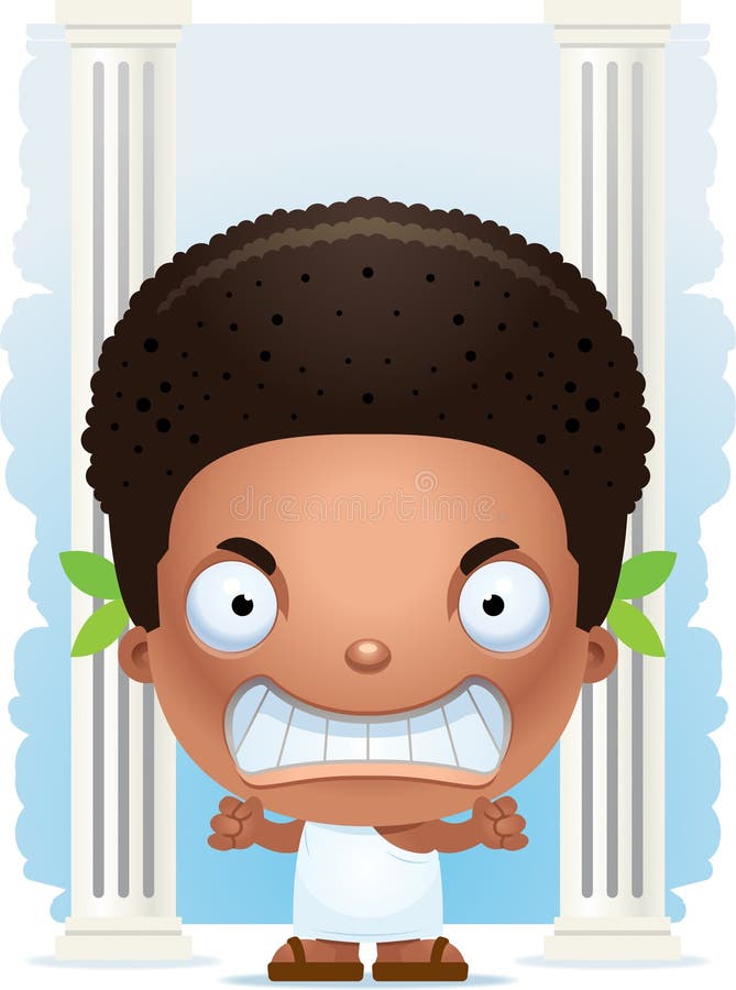 Cartoon Greek Sign stock vector. Illustration of philosopher - 51124195