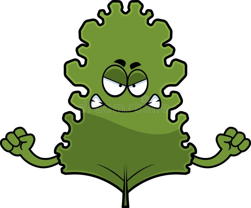 Leaf stock vector. Illustration of tree, maple, cartoon - 4190302