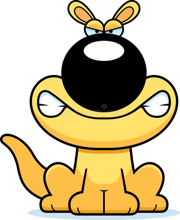 Angry Cartoon Kangaroo stock vector. Illustration of kangaroo - 51461801