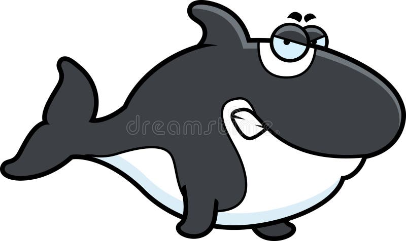 Angry Cartoon Killer Whale stock vector. Illustration of killer - 47412975