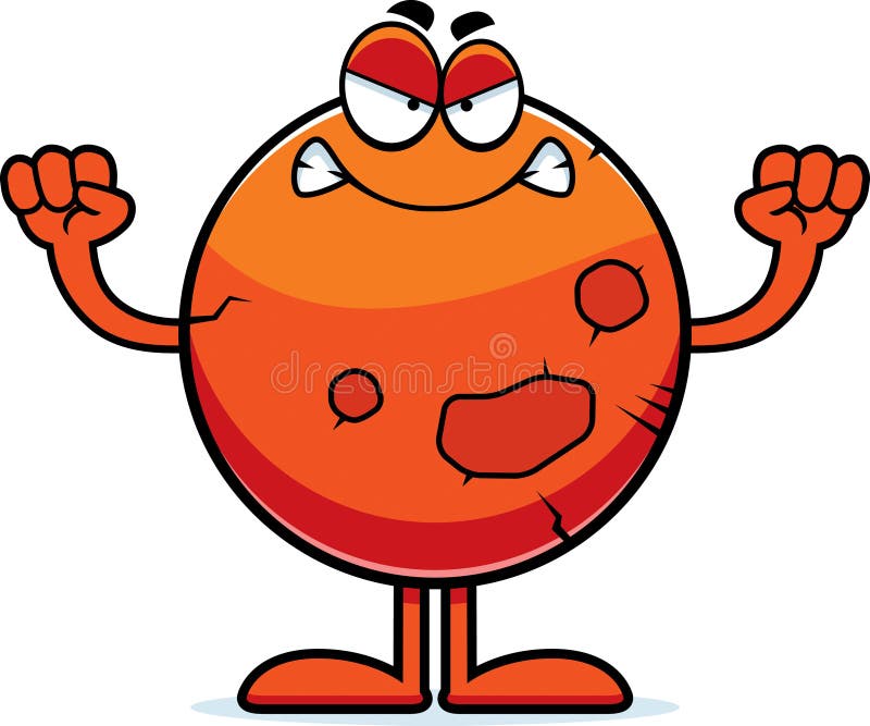 Angry Cartoon Mars stock vector. Illustration of angry - 47066134