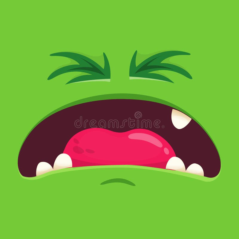 Cartoon Monster Face Square Avatar Stock Illustrations – 1,388 Cartoon ...