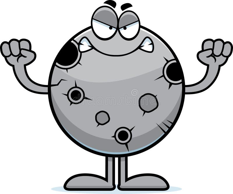 Angry Sun vs Angry Moon stock illustration. Illustration of summer ...