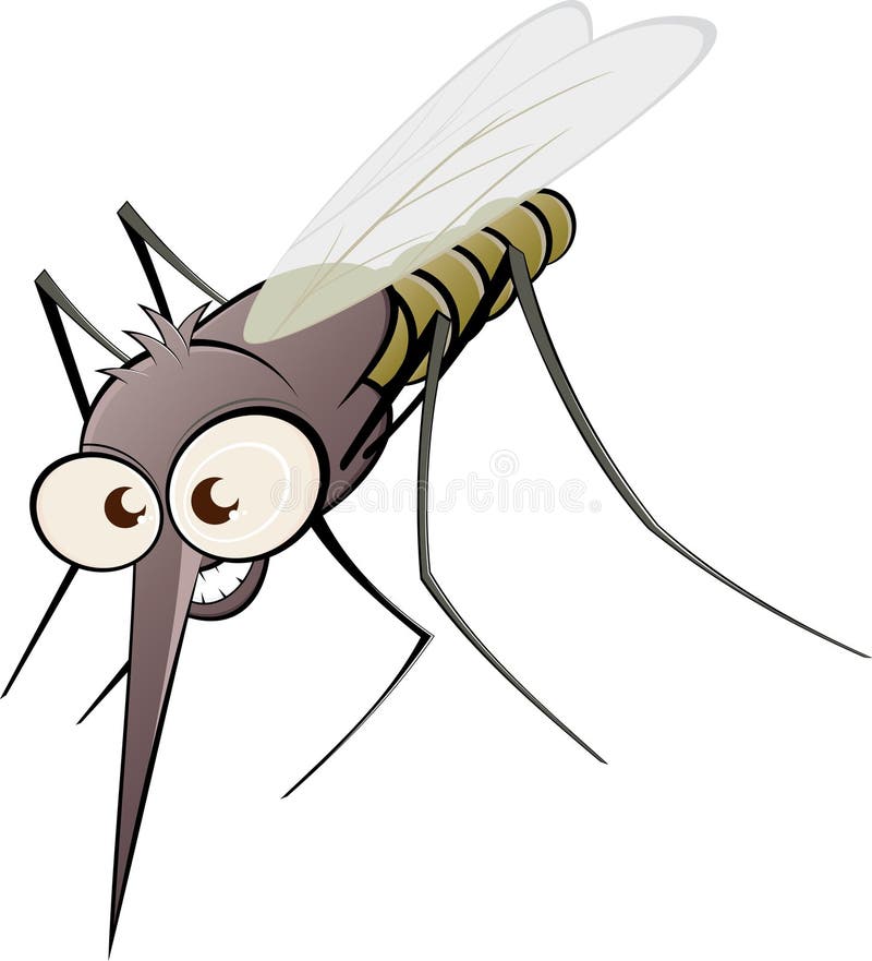 Angry mosquito cartoon stock vector. Illustration of mosquito - 36398636