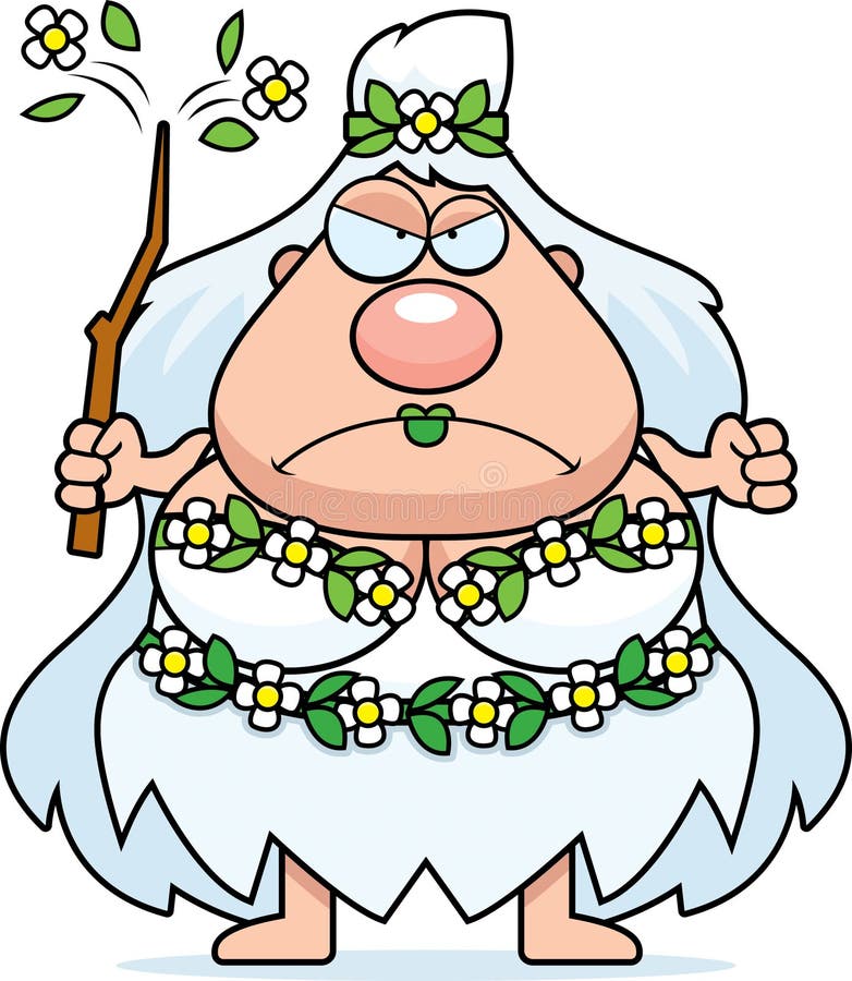 Angry Cartoon Mother Nature Stock Vector - Illustration of person ...