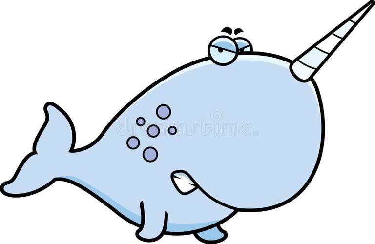 Angry Cartoon Narwhal stock vector. Illustration of tusk - 47413017