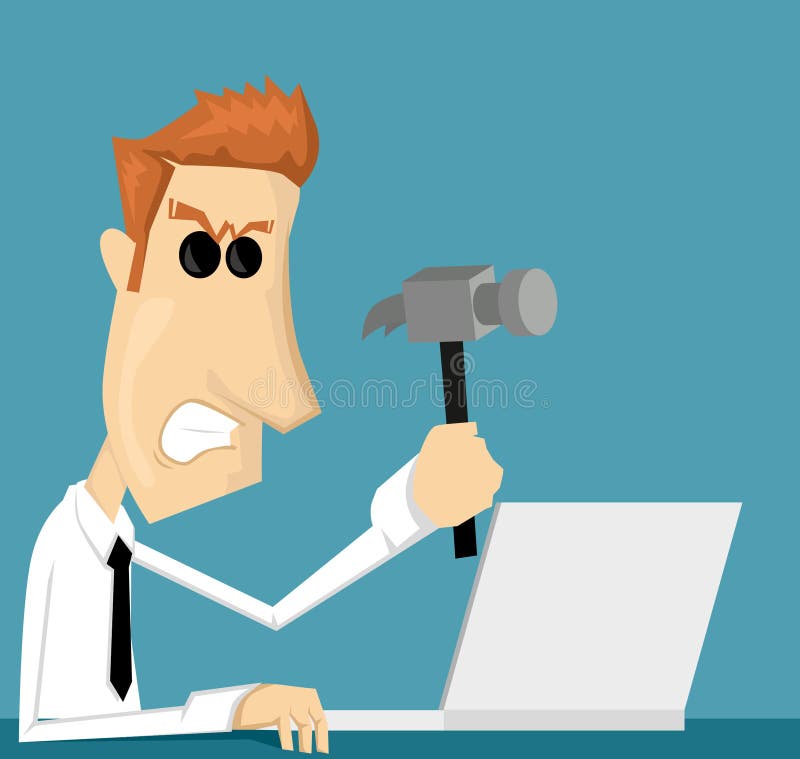 Cartoon Frustrated Office Worker Stock Illustrations – 3,722 Cartoon ...