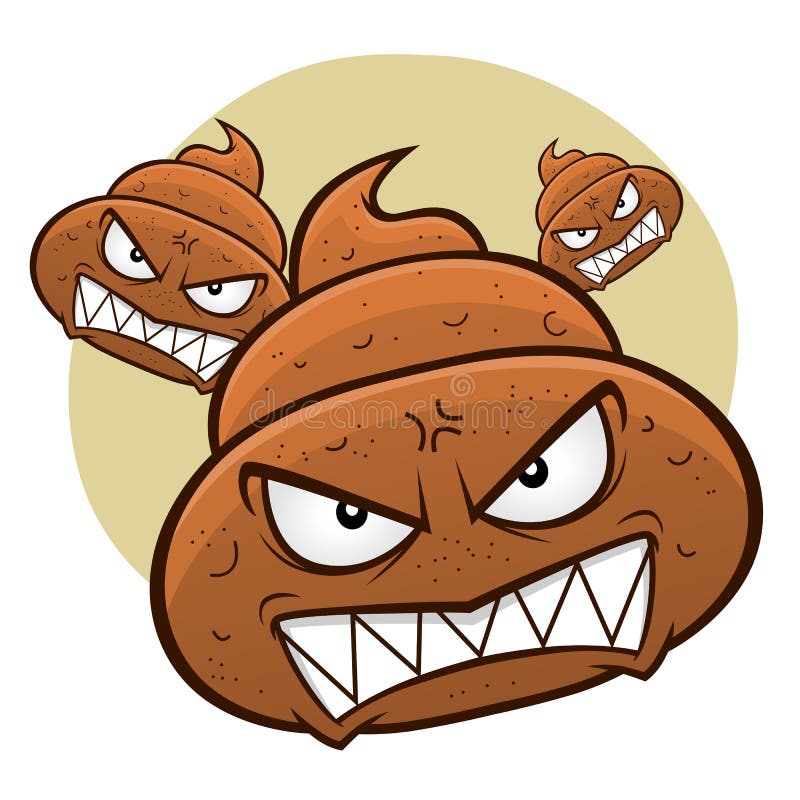 Angry Cartoon Toilet stock vector. Illustration of bowl - 47825102