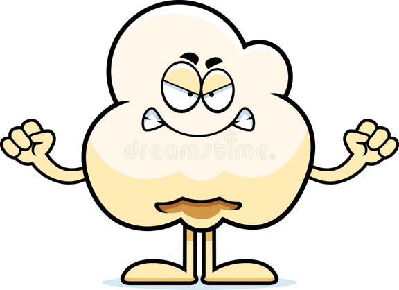 Angry Cartoon Popcorn stock vector. Illustration of clipart - 69733746