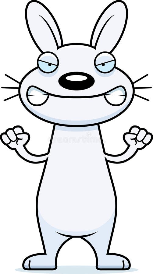Angry Rabbit stock vector. Illustration of furious, cartoon - 11920980