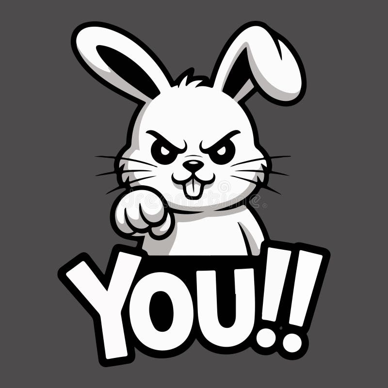 Angry Cartoon Rabbit Stock Illustrations – 1,515 Angry Cartoon Rabbit ...