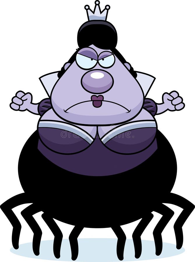 Angry Cartoon Spider Queen stock vector. Illustration of human - 47449238