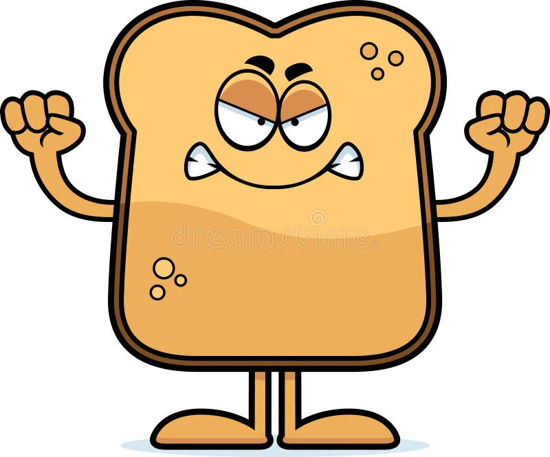 Angry Cartoon Toast Stock Vector - Image: 47334617