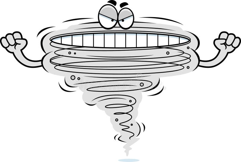 Angry Cartoon Tornado stock vector. Illustration of angry - 51085538
