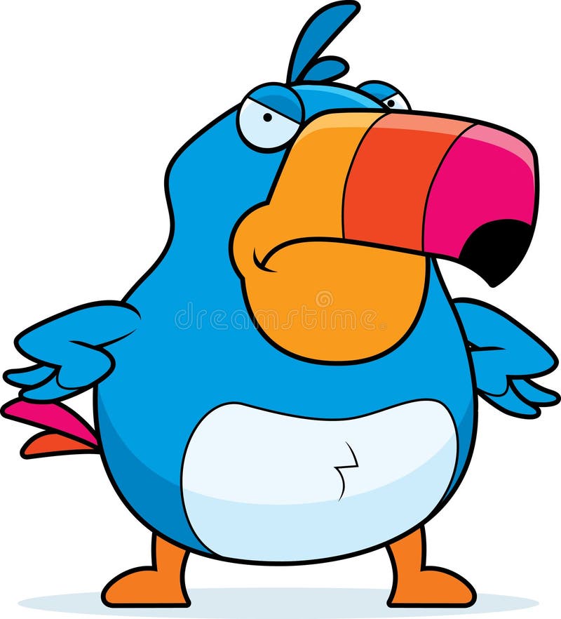 Cartoon Toucan Panic stock vector. Illustration of fear - 41818500