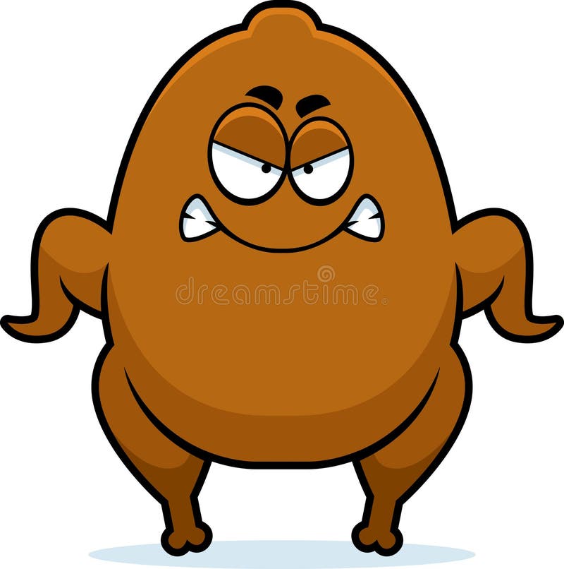 Angry Cartoon Turkey stock vector. Illustration of food - 51082027