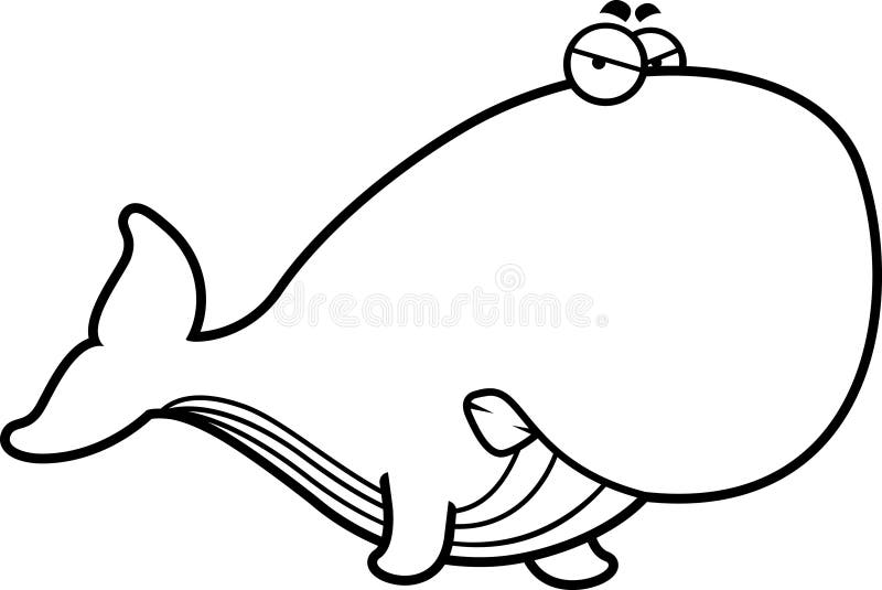 Angry Cartoon Whale stock vector. Illustration of animal - 47413106